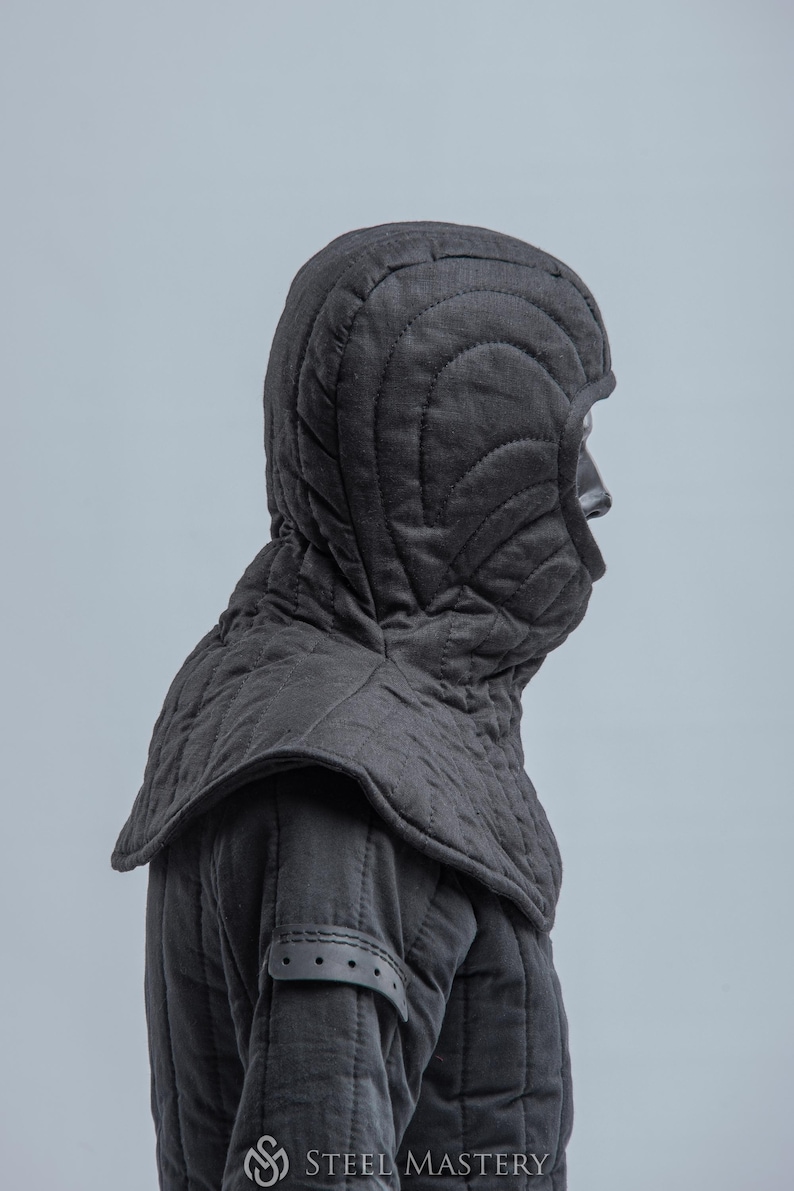 Padded Medieval Coif, LARP Helmet Liner, Head Protection - Etsy
