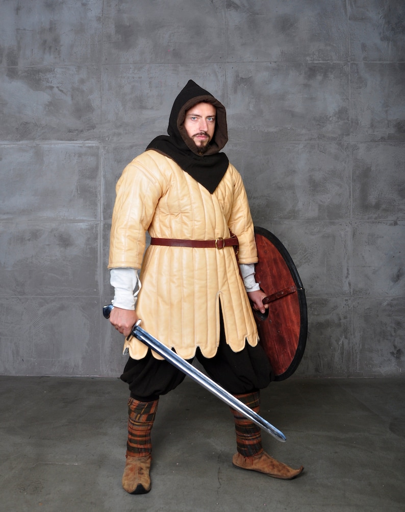 Medieval Leather Padded Gambeson Medieval Padded Armor for | Etsy