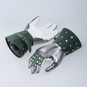 Brigandine Armor Gauntlets, Hand Protection Armor, Medieval Reenactment ...