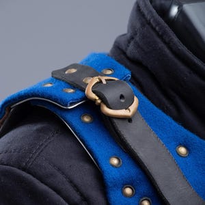 Blue Medieval Knight’s Armour, Brigandine Plate Armour, LARP ...