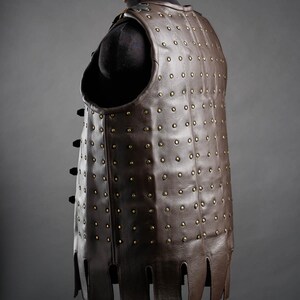 Leather Brigandine Armor, Steel Plated Medieval Jacket, Leather Jack of ...