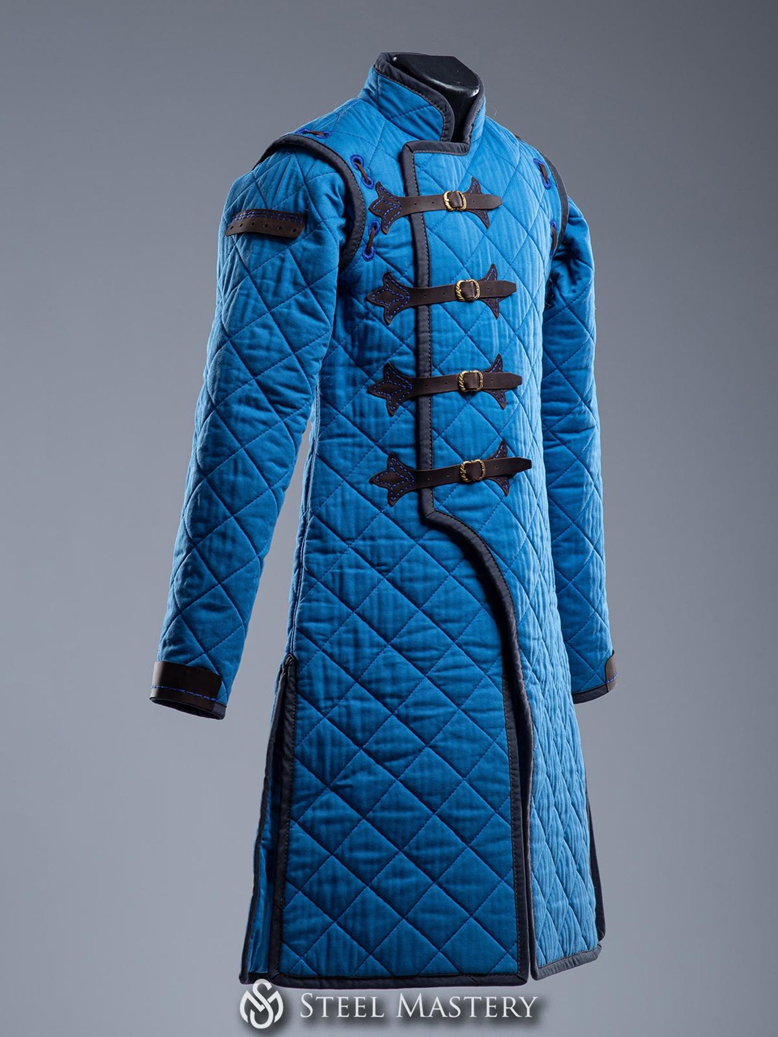 Blue Medieval Gambeson, Light Armor, HEMA, Ren Faire Costume - Etsy