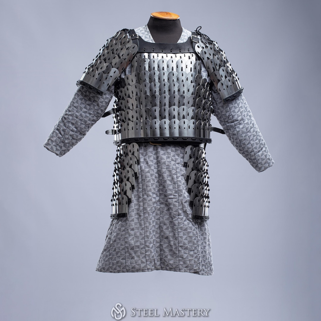 Steel Lamellar Armor, Medieval Battle Costume, Unisex Coat of Lamellar ...