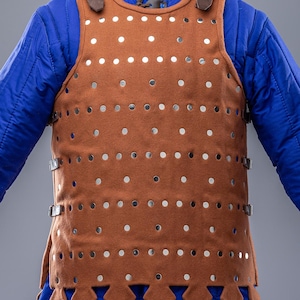 Brown Jack of Plates Armor Brigandine Wear, Historical Steel Plated ...