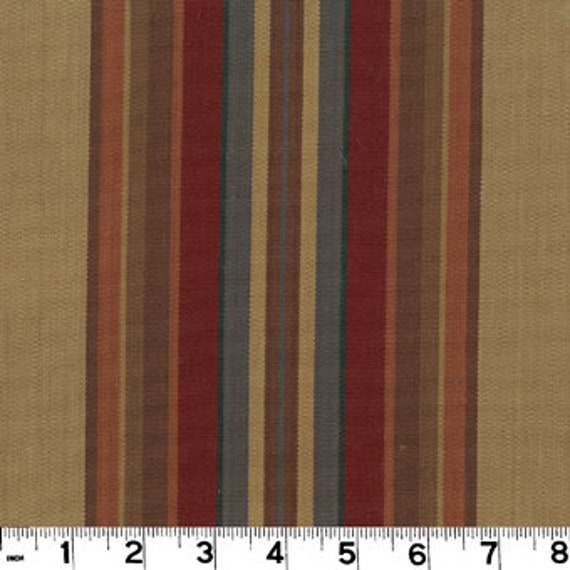 Tailored Valance Carlton Stripe Cardinal Lined | Etsy