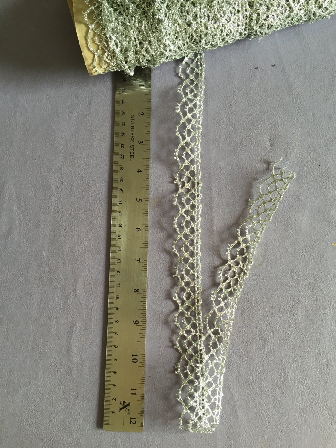 Fine Silver Metallic 'lace' Effect Edge Ribbon Braid - Etsy UK