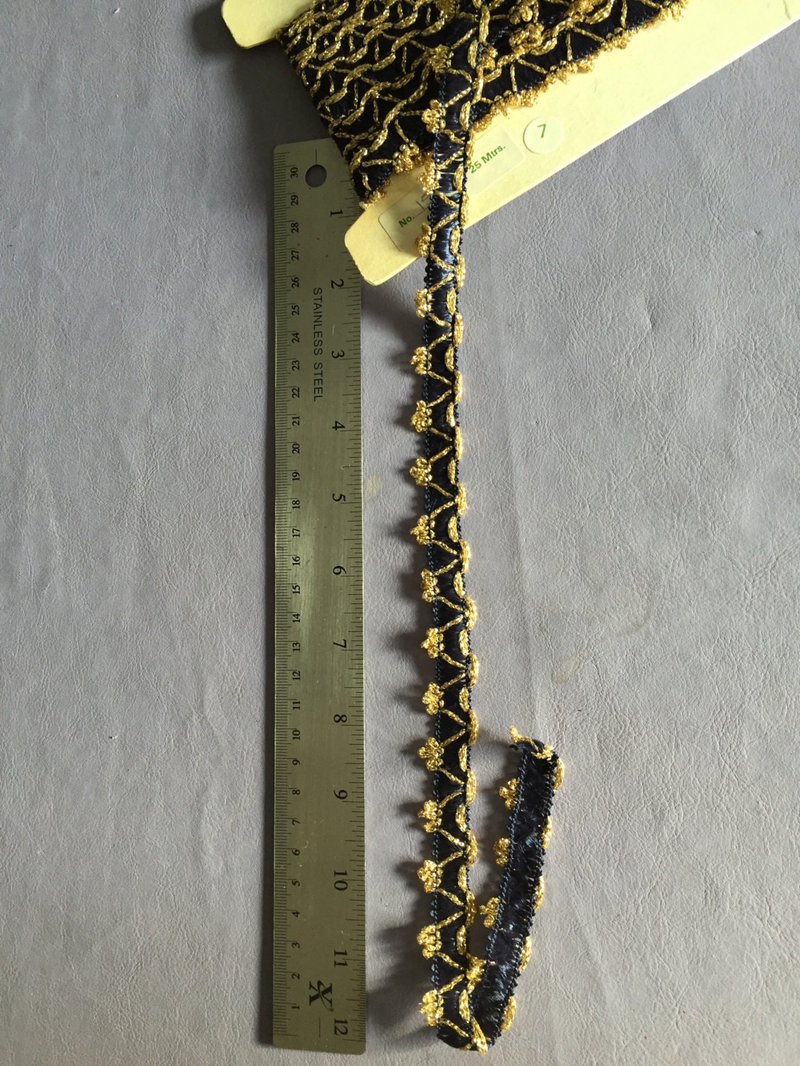 Navy/gold 'coronet' Ribbon Braid Trim - Etsy UK