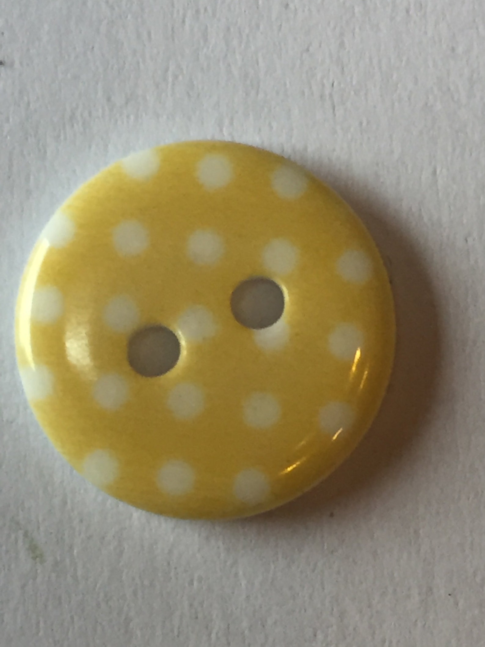 Yellow Spot Button 2 Hole 2.4cm Diameter Plastic - Etsy