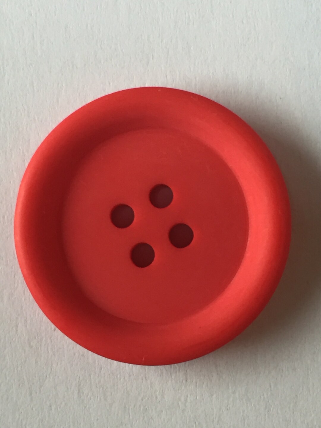 Red Button 4 Hole 2.5cm Diameter Plastic - Etsy UK