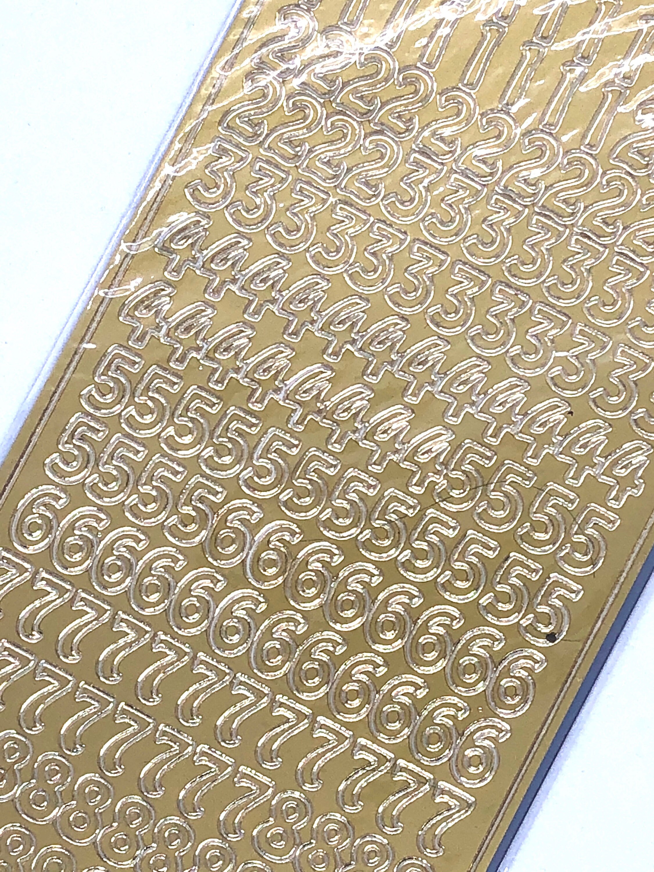 Peel off Card Craft Stickers Greetings Silver/gold - Etsy