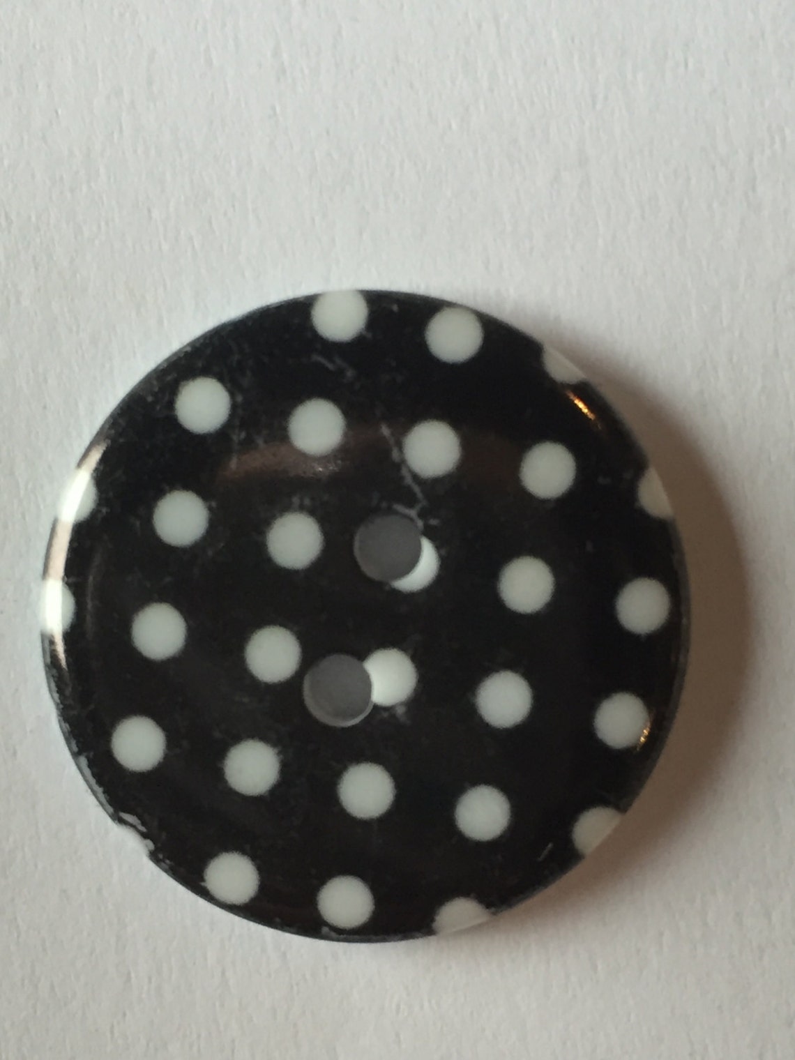 Black Spot Button 2 Hole 2.4cm Diameter Plastic - Etsy