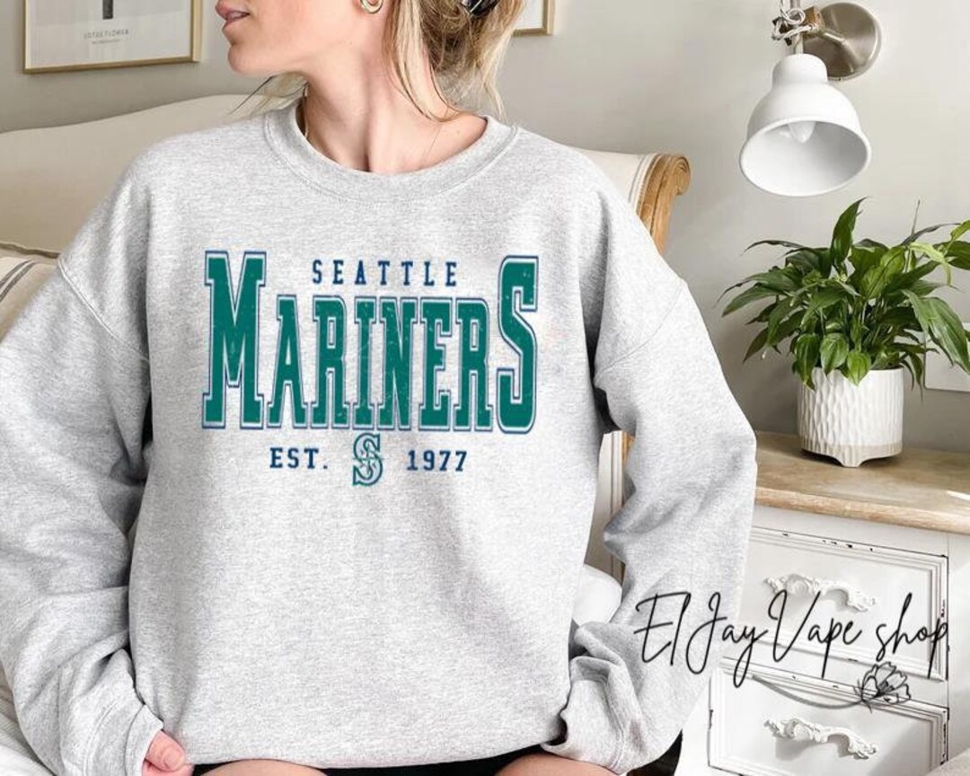 Vintage Seattle Mariner Crewneck Sweatshirt / T-shirt, Mariners EST ...