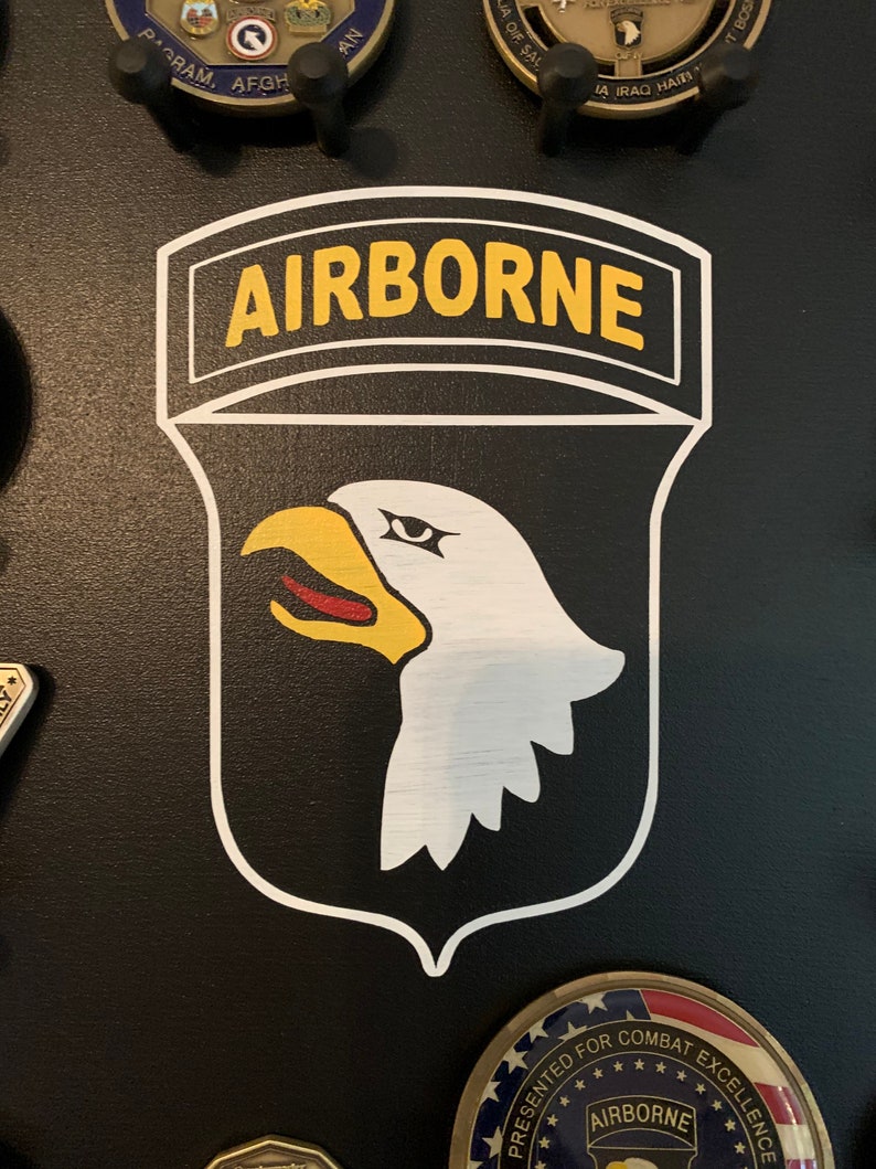 101st Airborne Color Challenge Coin Display Rack Army Wall-mounted - Etsy