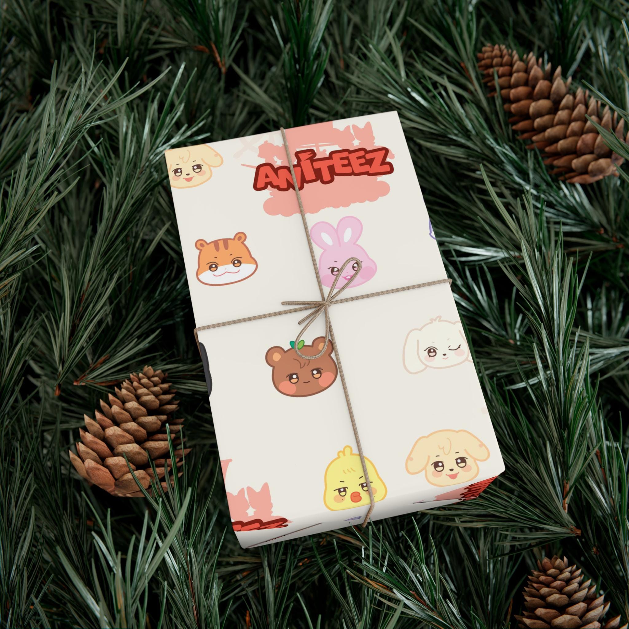 Gift Wrap Papers Ateez Aniteez Design Kpop Wrapping Paper, Music Lover ...