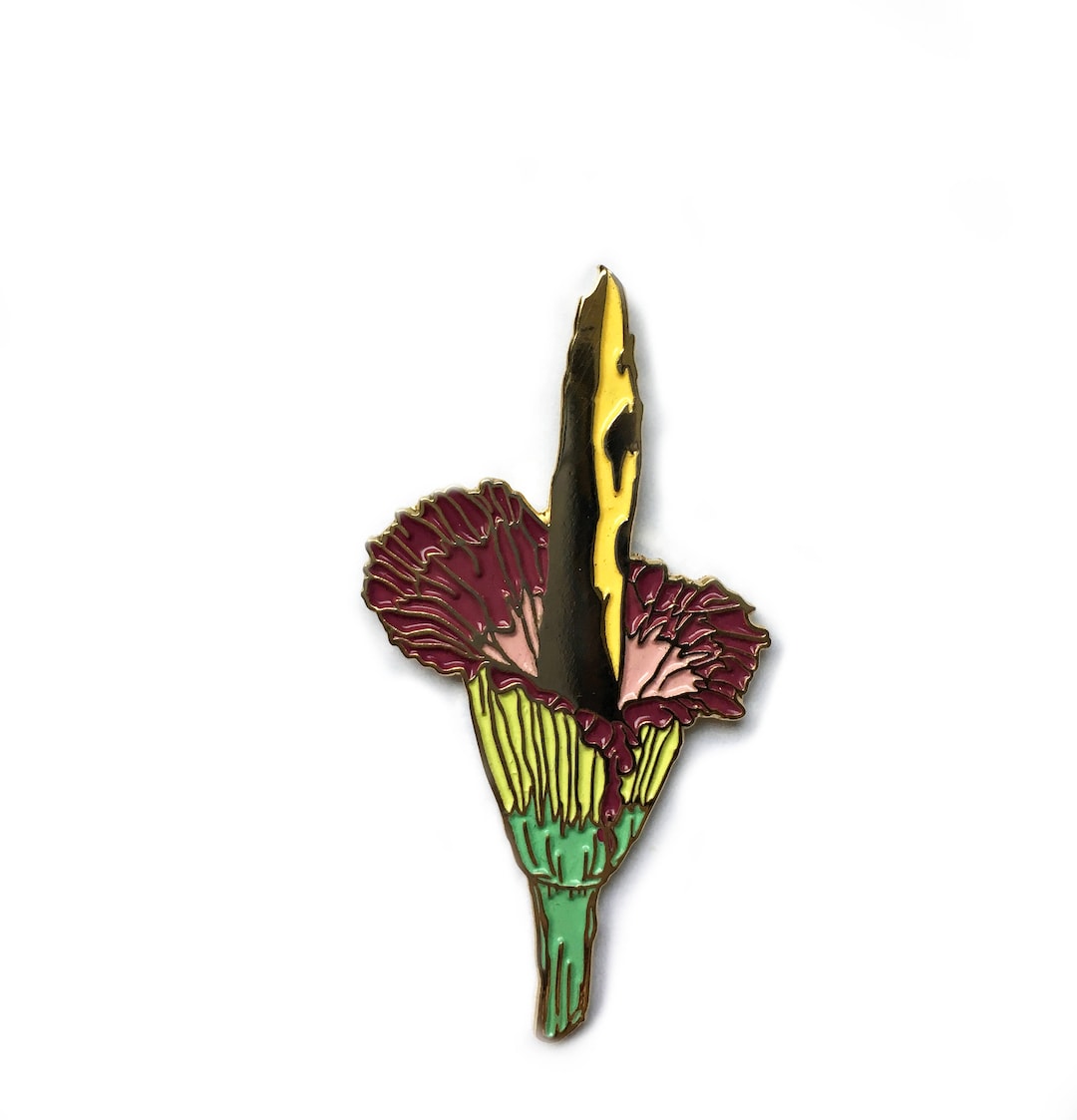 Titan Arum Enamel Pin, Botanical Art, Botanical Pin, Flower Pin, Corpse ...