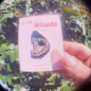 Bark and Bite Enamel Pin - Etsy