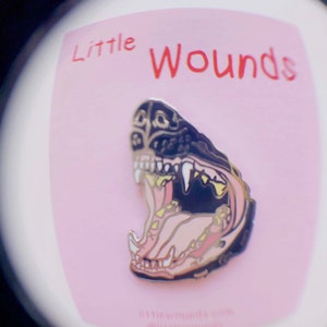 Bark and Bite Enamel Pin - Etsy