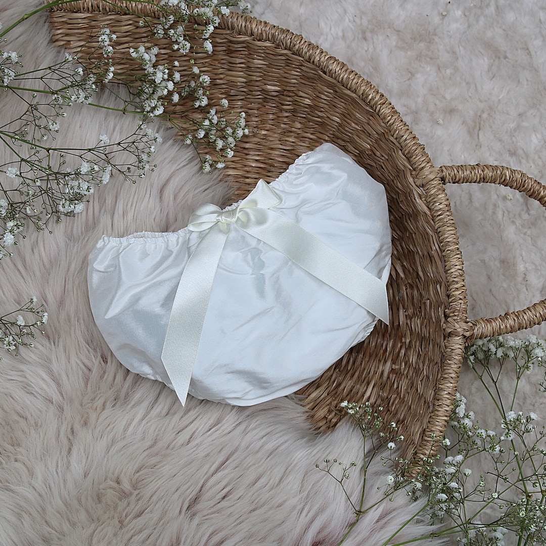 Silk Nappy Pants, Nappy Pants, Diaper Cover for Baptism Dress, Nappy ...