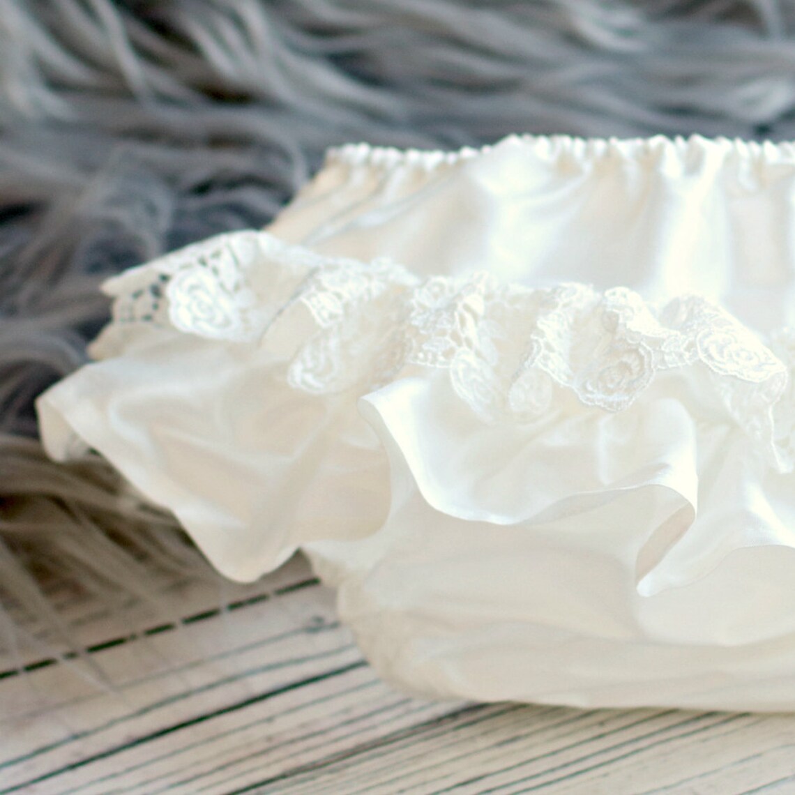 Silk Diaper Cover With Lace Trim Frills – Ruffle Bum Frilly Knickers ...