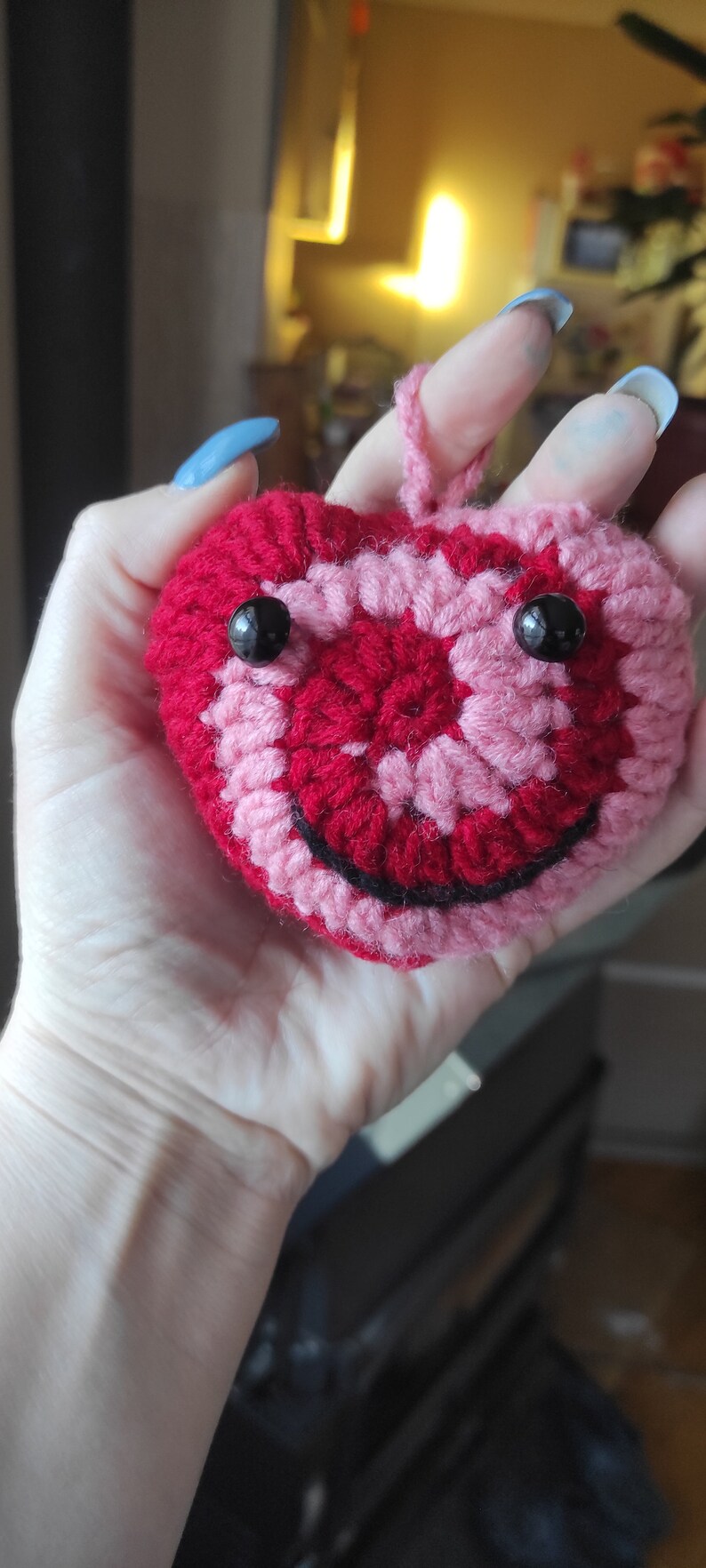 Crochet Heart Keychain Pattern Valentines Gift Diy Valentine - Etsy