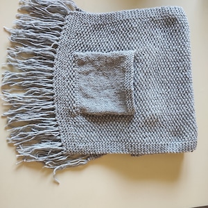 Diamond Pocket Shawl Knitting Pattern / Pocket Scarf Pattern / Knit ...