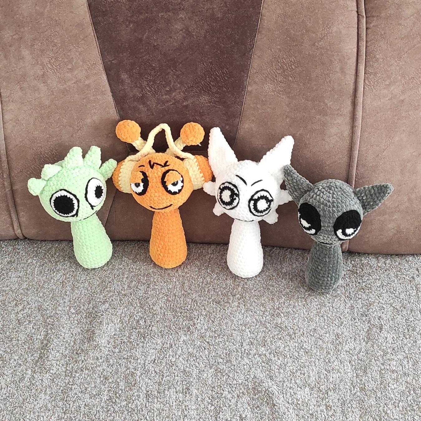 Sprunki Plush Toy Crochet Pattern: 4-in-1 Amigurumi (PDF Pattern) - Etsy