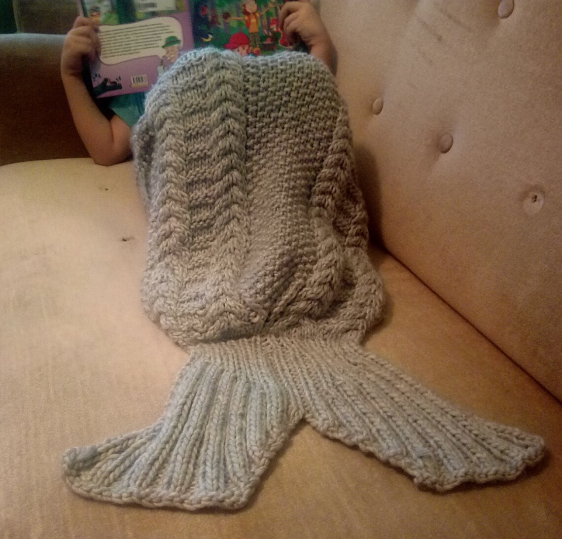 Knitting Pattern Mermaid Mermaid Tail Blanket Mermaid Tail | Etsy