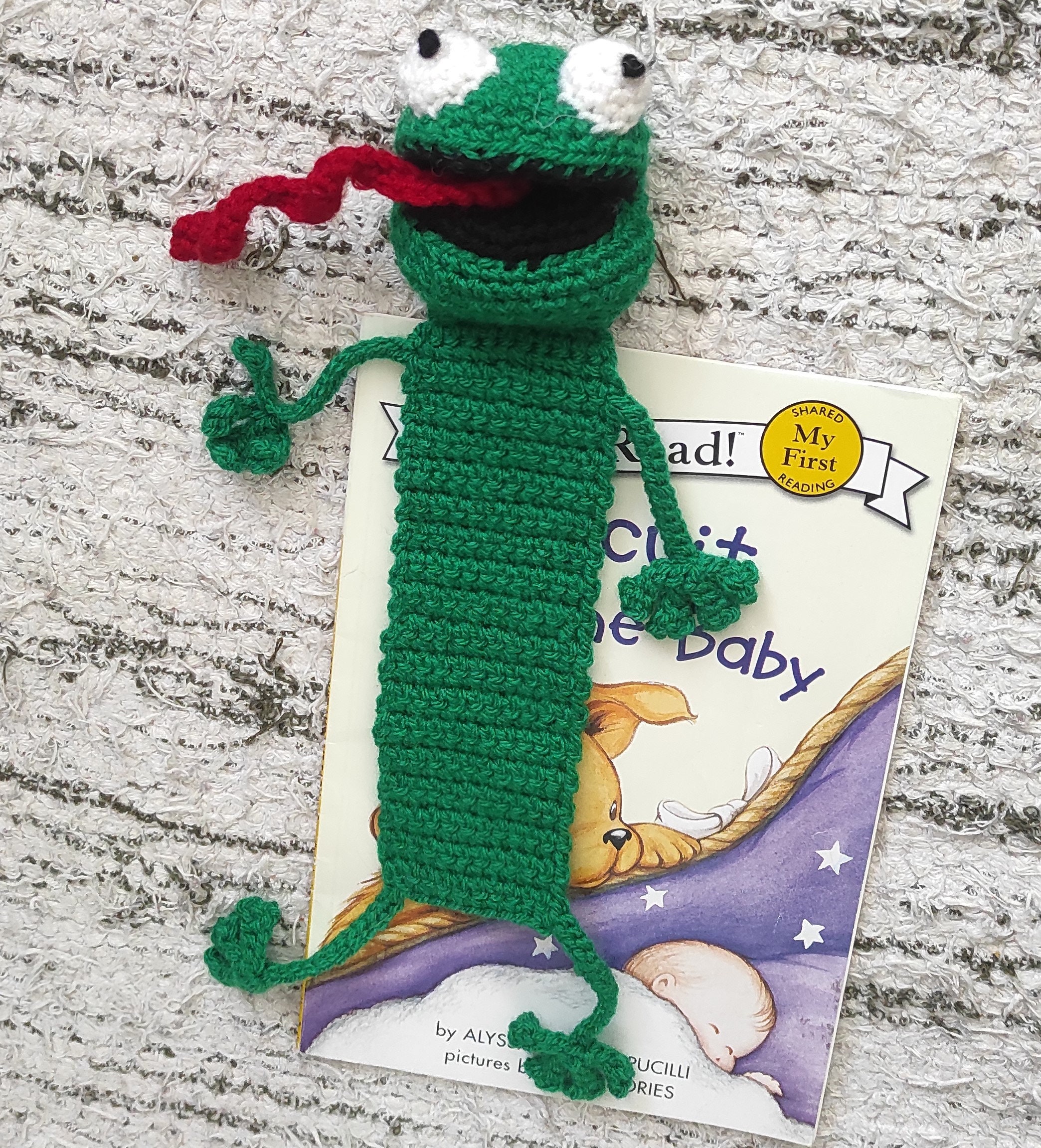 Crochet Frog Bookmark Pattern Amigurumi PDF Perfect for Book Lovers ...