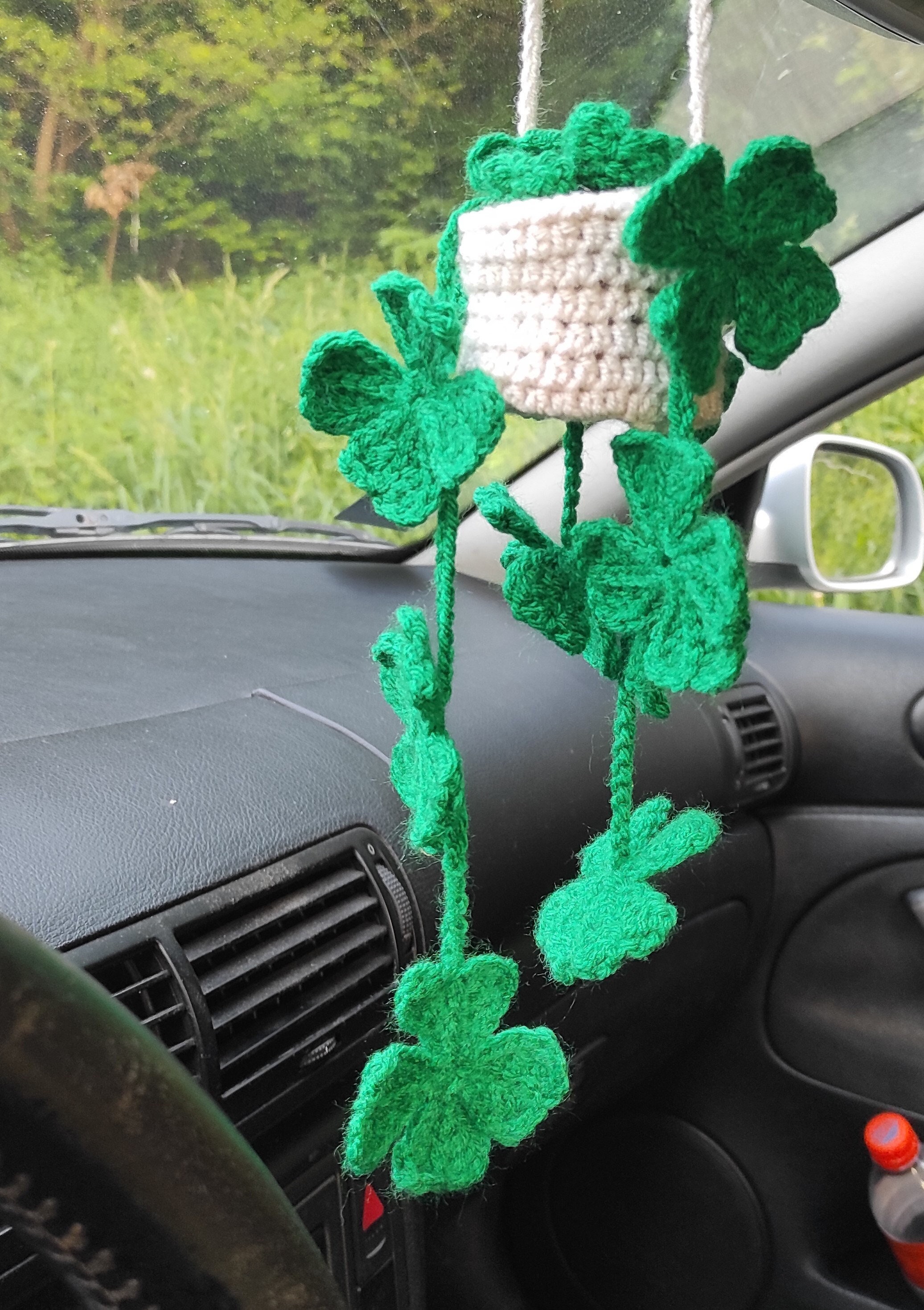 Car Hanging Four Leaf Clover or Hanging on the End of a Bookshel ...