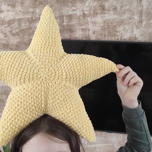 Star Pillow Plush Pattern/ Amigurumi Pattern/ Plush Pillow Crochet ...