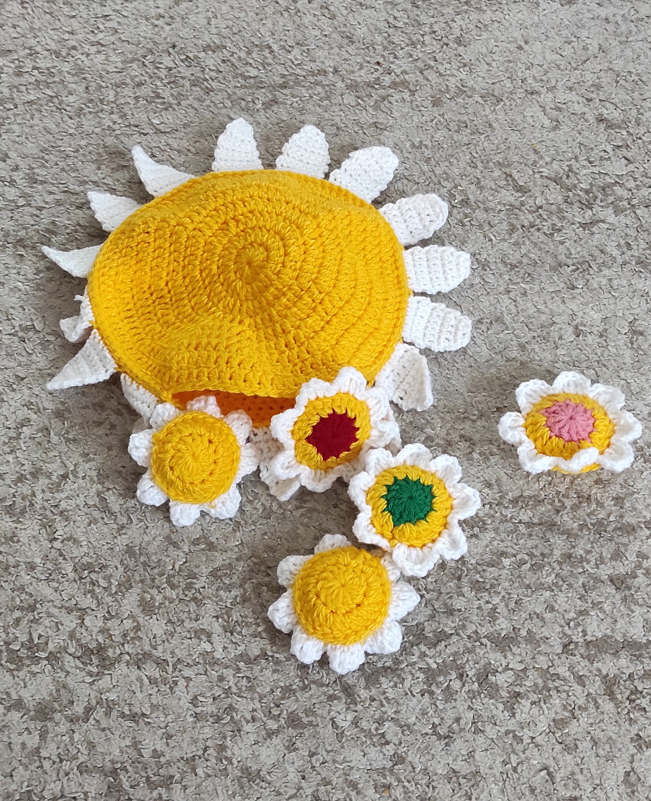 Crochet Daisy Memory Game PDF Pattern - Unique Design by Bnmbyo - Etsy ...