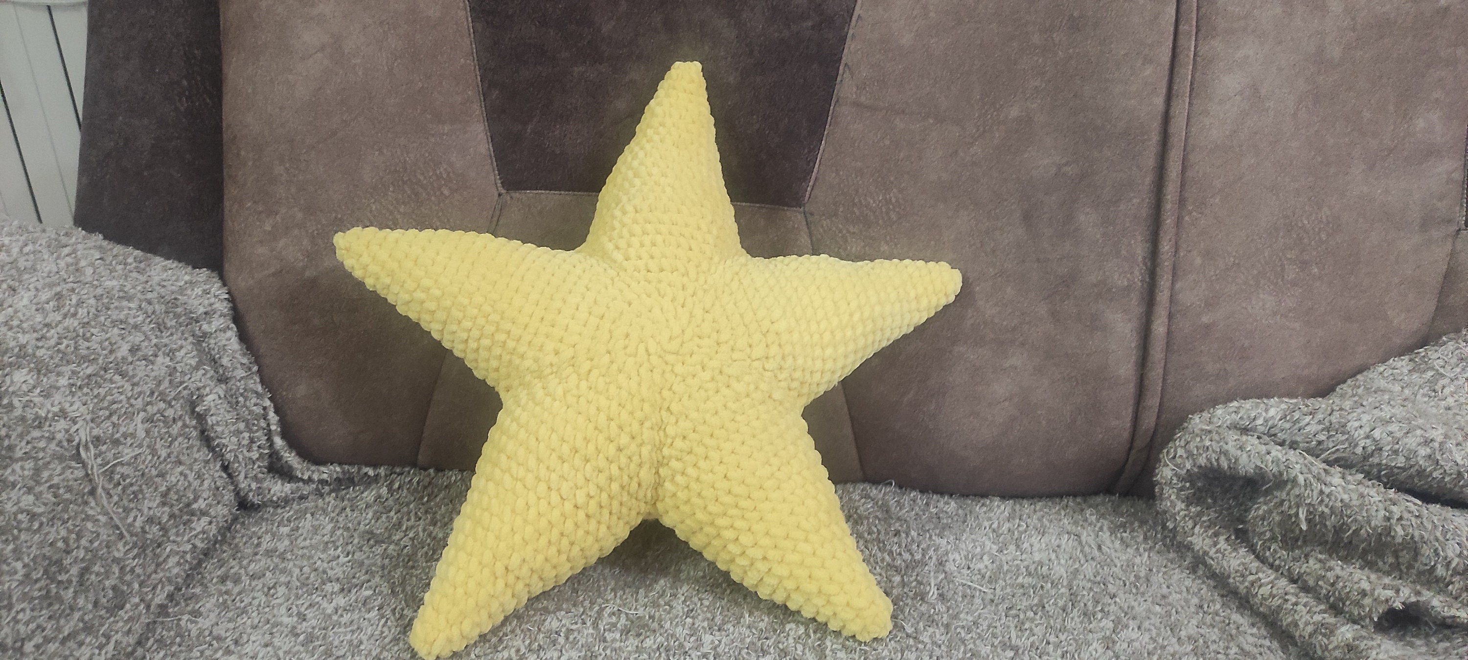 Star Pillow Plush Pattern/ Amigurumi Pattern/ Plush Pillow Crochet ...
