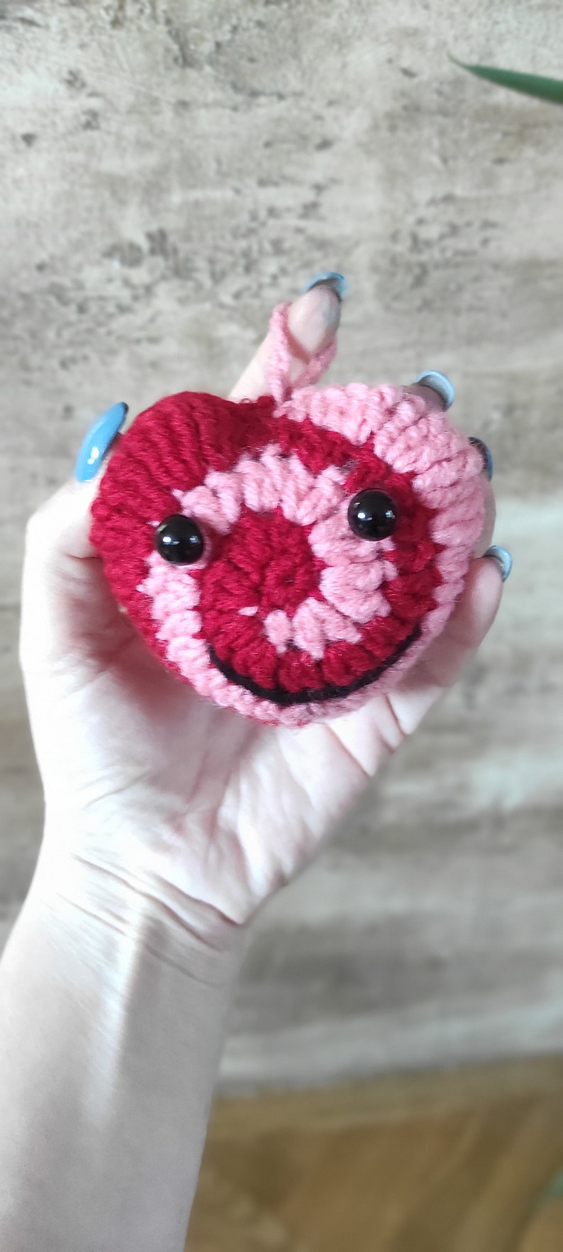 Crochet Heart Keychain Pattern Valentines Gift Diy Valentine - Etsy