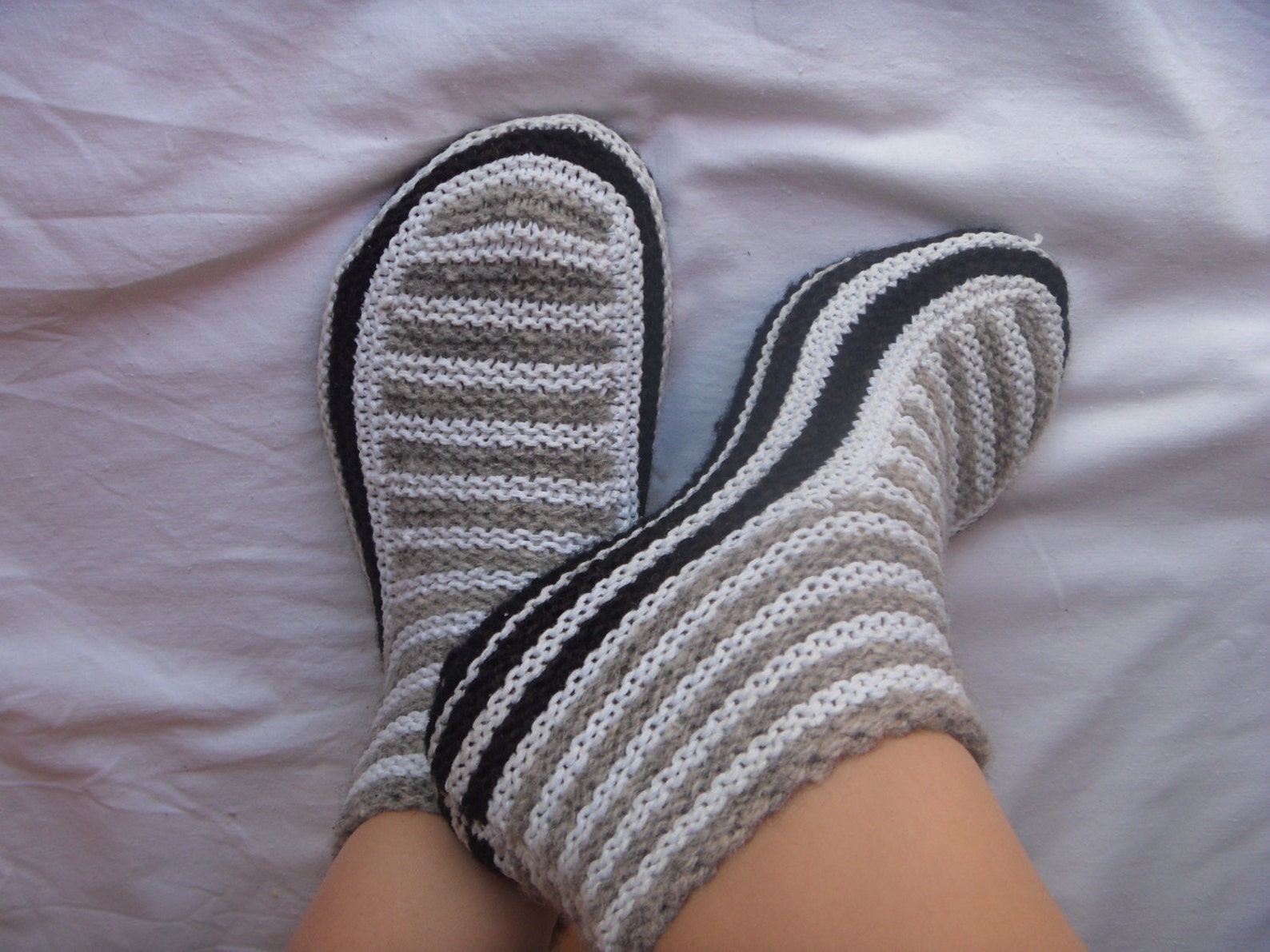 Slippers Pattern Knitting Patterns Knit Slipper Pattern - Etsy