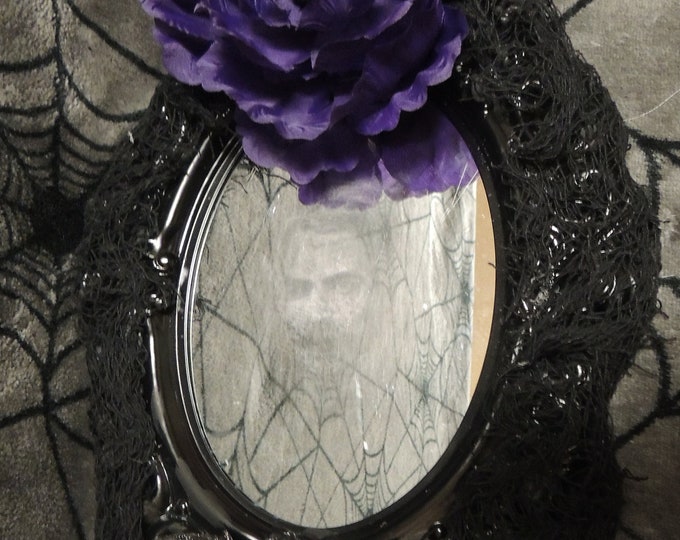 Customized Creepy Scary, Haunted, Halloween Handsome/ugly Mirror Oval ...