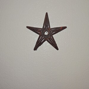 Antique Cast Iron Star Masonry Architecture Rustic Decor Western Decor ...