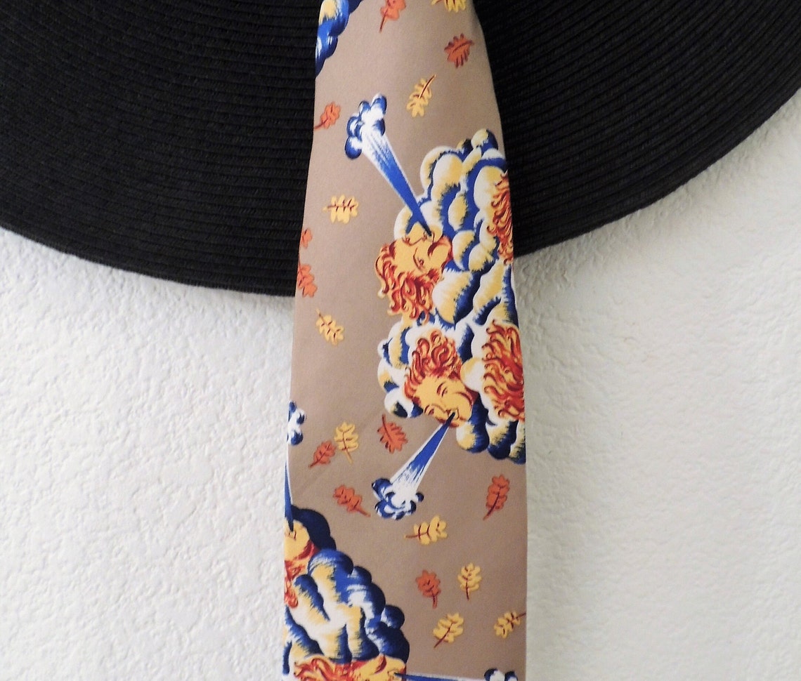 Vintage Men's Necktie by Perry Ellis Portfolio, Autumn Winds, Man in ...