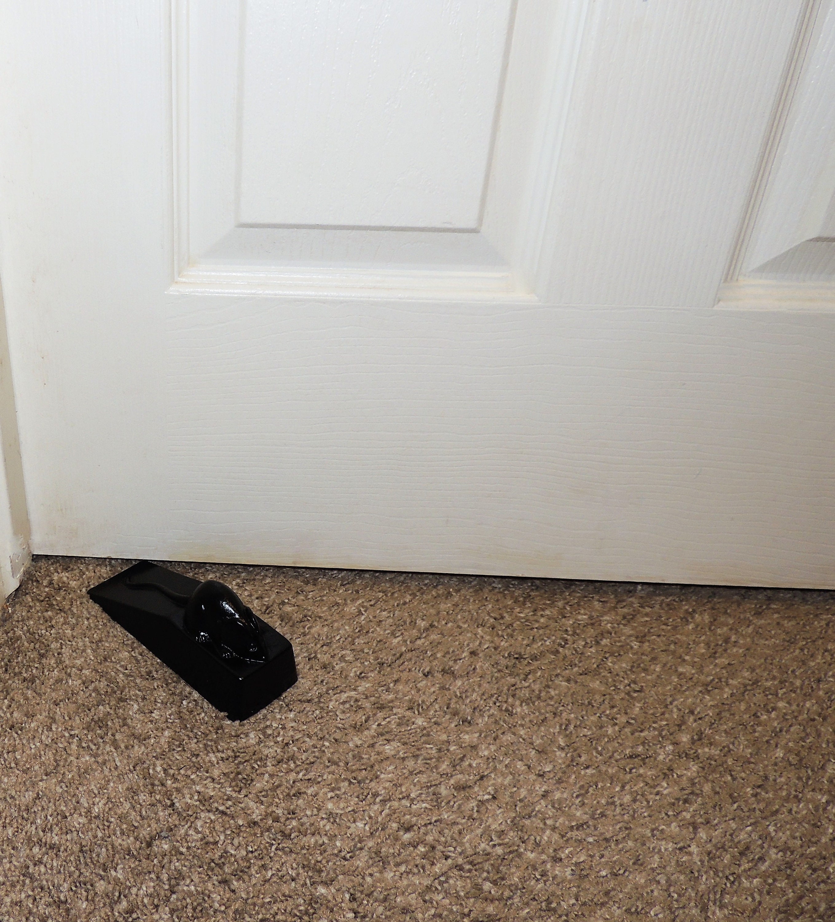 Vintage Cast Iron Mouse On Cheese Door Stop Mid Century | Etsy