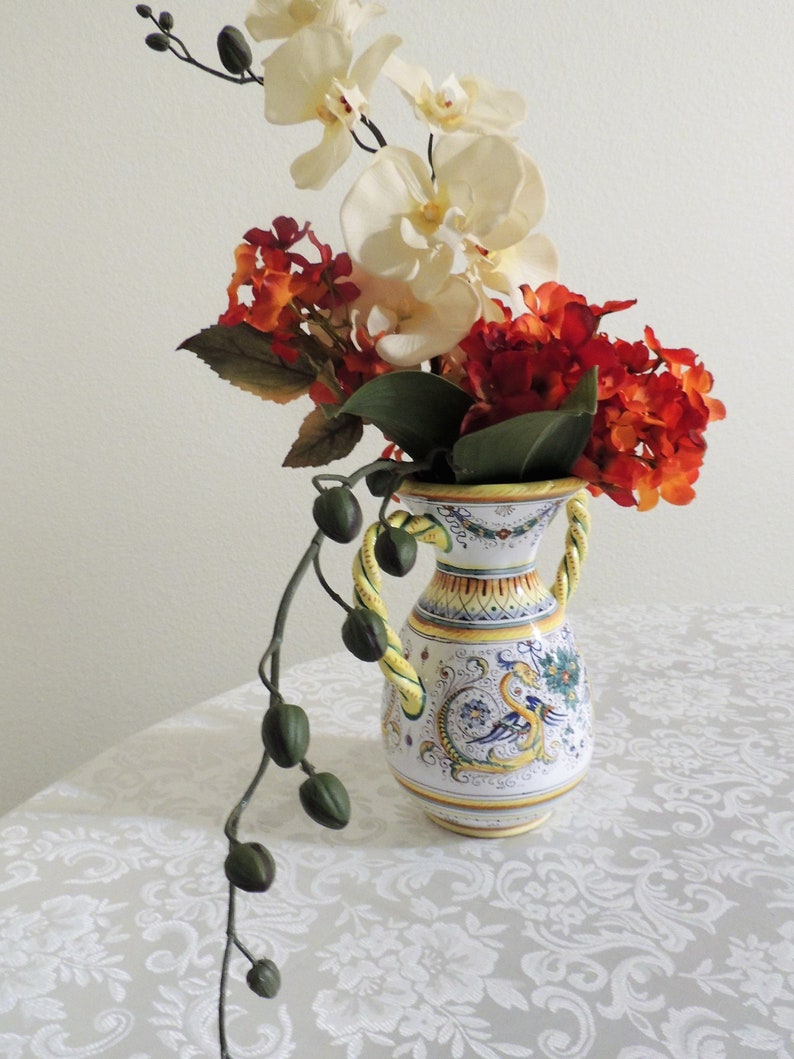 Vintage Mario Sambuco Deruta Italy Pottery Vase. - Etsy