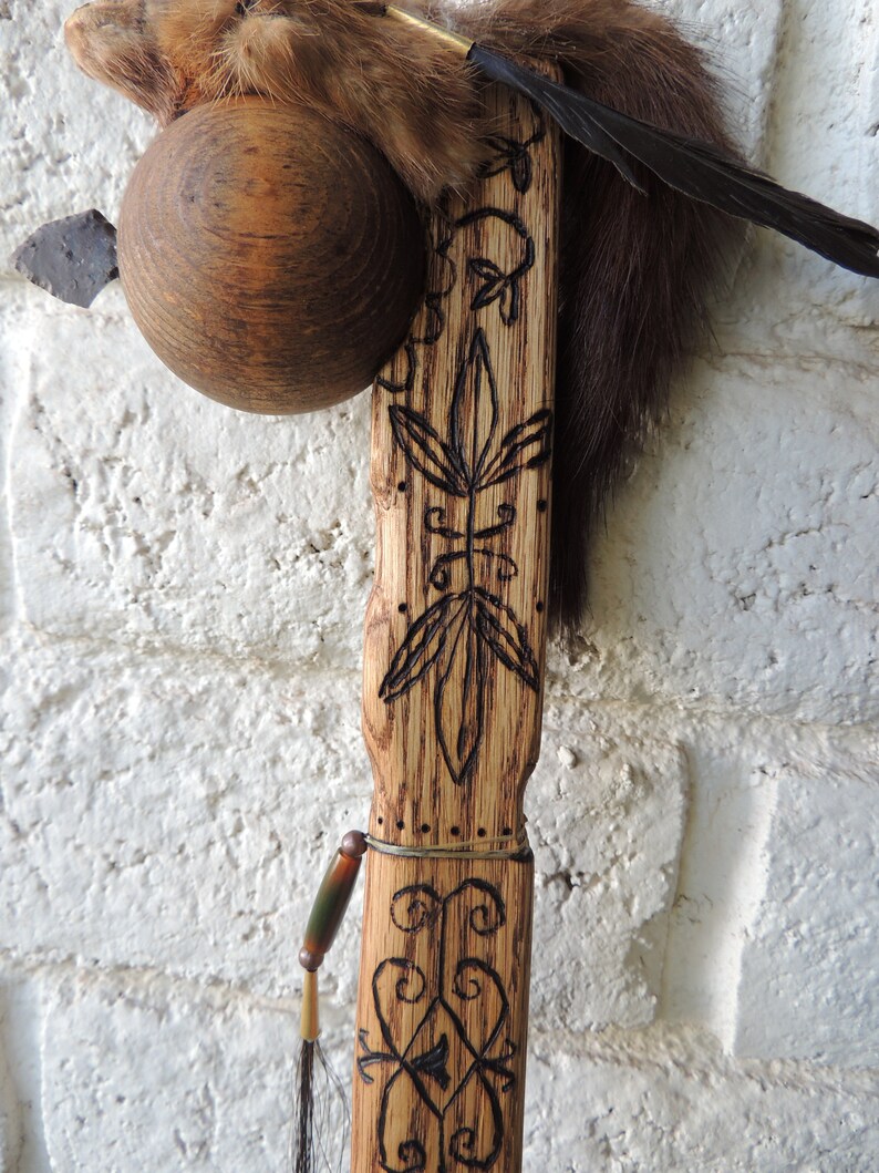 Mohawk/iroquois/eastern Woodland/ Hand Carved Ball Head War | Etsy