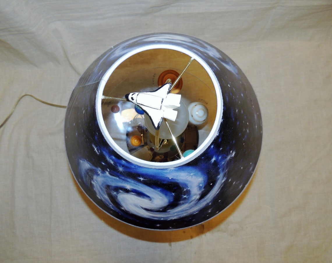 P.J. Kids Solar System Lamp Planets Galaxy Stars Glow in - Etsy