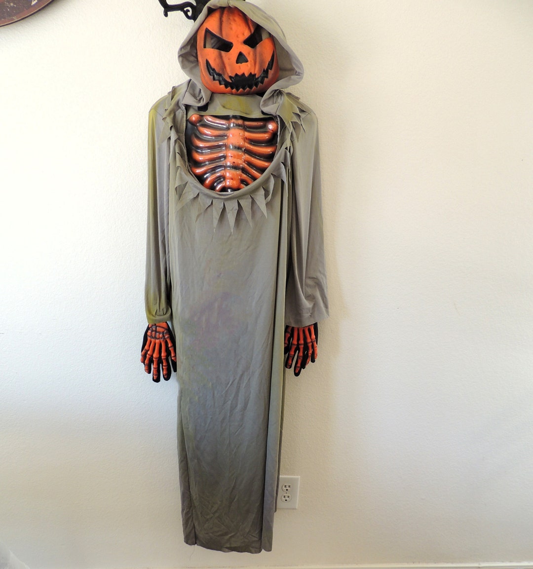 1990's Evil Bleeding Pumpkin, Heart Pumping Blood Halloween Costume - Etsy