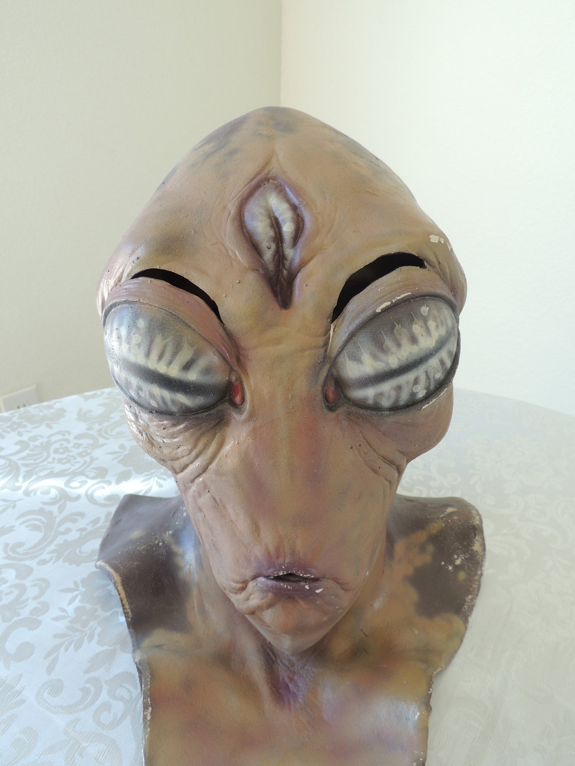 Rare 1980's Alien Latex Mask, Jordu Schell Numbered 172213 Halloween ...