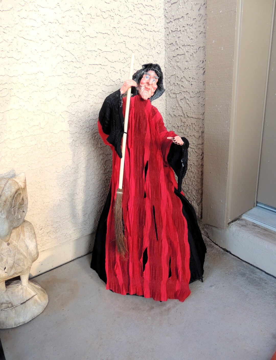 Animated Halloween Witch Prop 2ft Tall She Has Motion and - Etsy