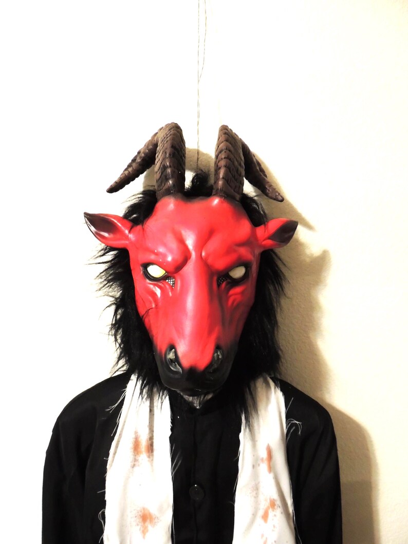 Life Size Halloween Prop Baphomet, Satan, Goat Demon Tree Hanger. - Etsy
