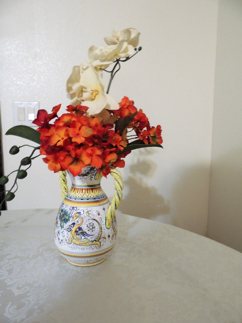 Vintage Mario Sambuco Deruta Italy Pottery Vase. - Etsy