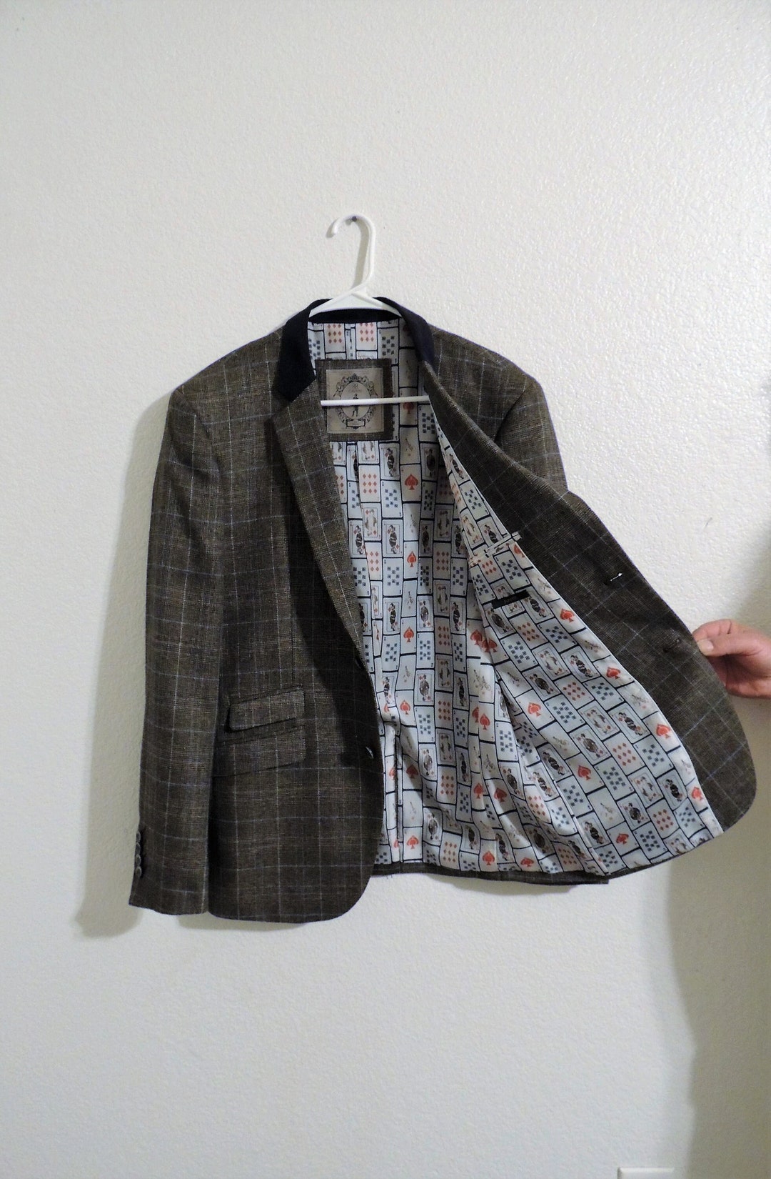 Vintage Ladies Poker Jacket by "cavani" of the U.K. Size Medium, Gray ...