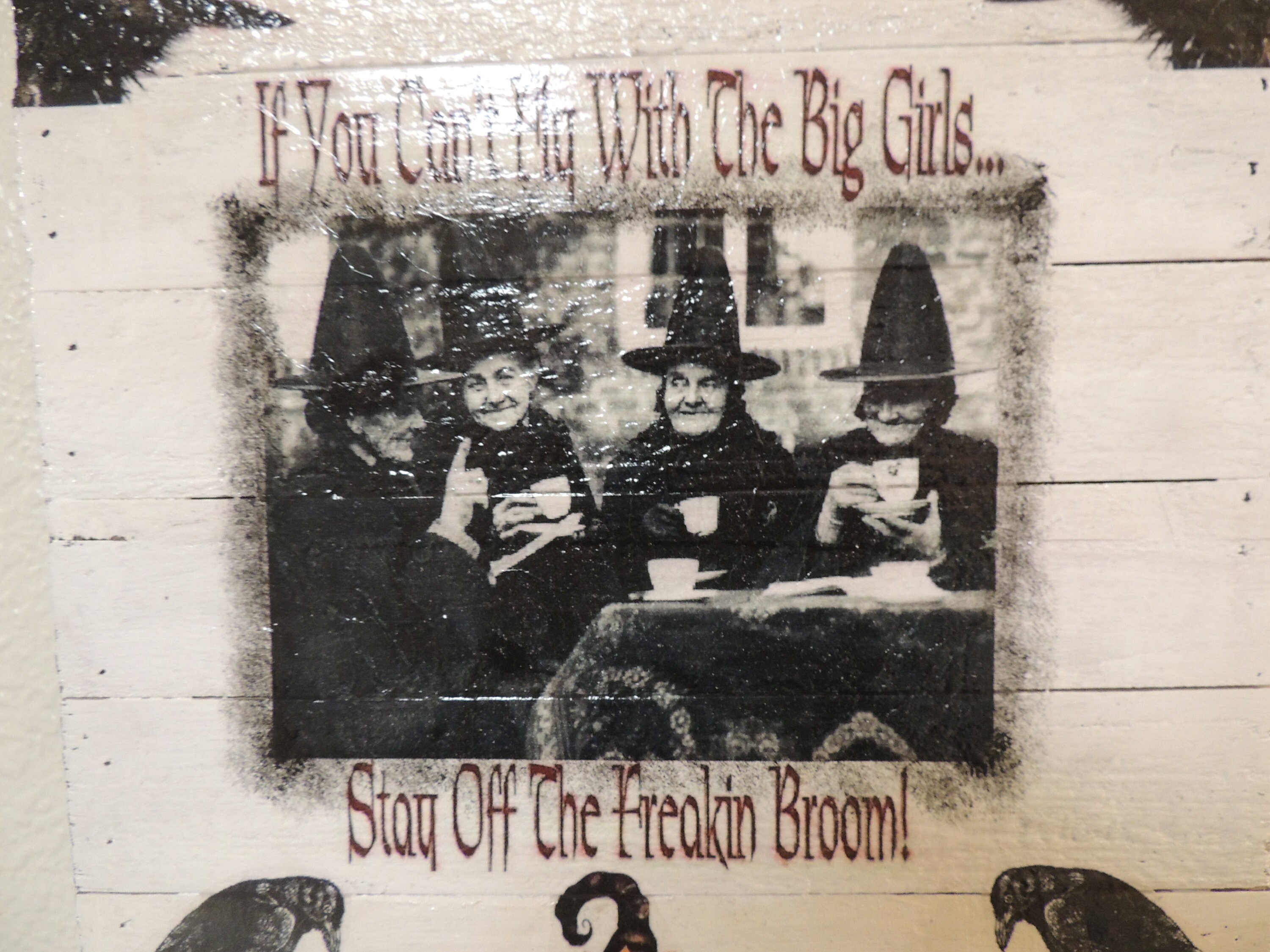 Custom Wiccan, Witches Halloween Sign Wooden Wall Hanging "if You Can't ...