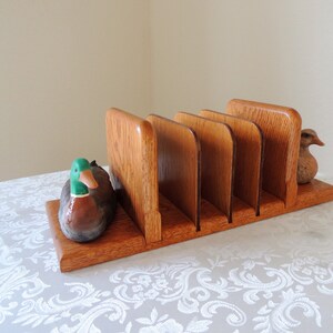 Vintage Duck Decoy Magazine / Book Rack, Oak and Ceramic, Table Top. - Etsy