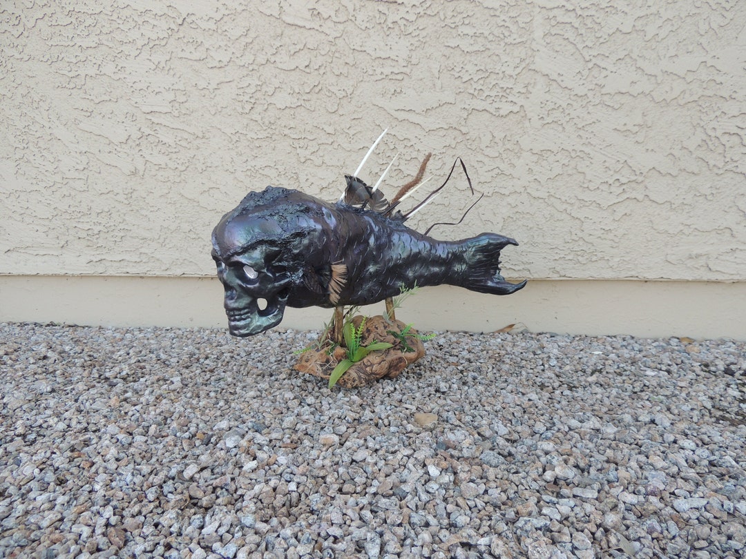 Man / Fish Hybrid Faux Taxidermy, Oddity, Curiosity, Color Changing ...